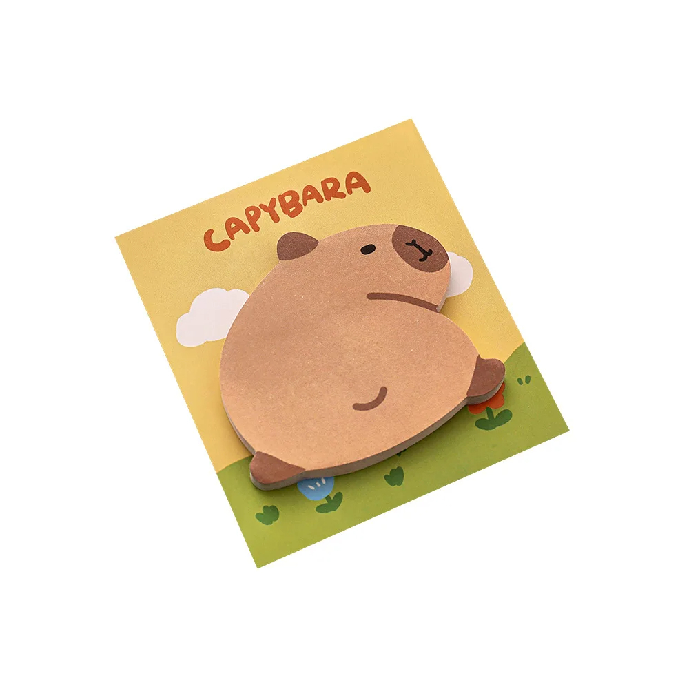 Capybara Sticky Memo Notes (Set of 4 Pads) – Ice Cream Cake