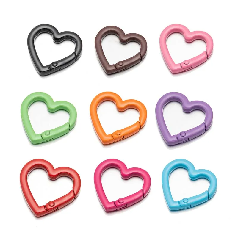 Heart Shaped Carabiner Clips (16 Colours, Set of 5) – Ice Cream Cake