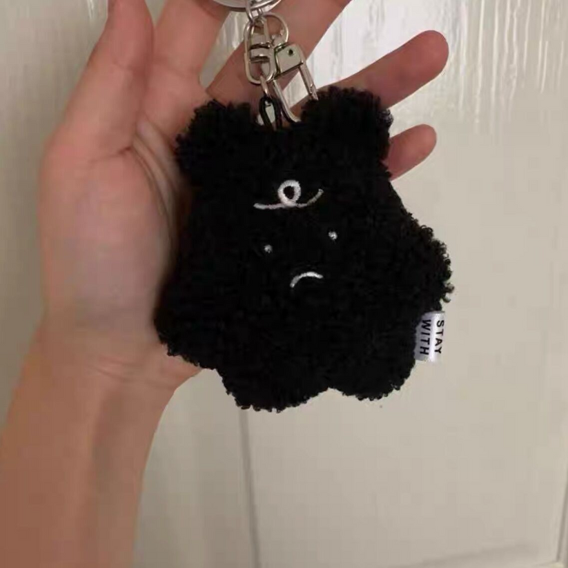 Grumpy Teddy Character Plush Keychain (3 Colours, 2 Designs) – Ice ...