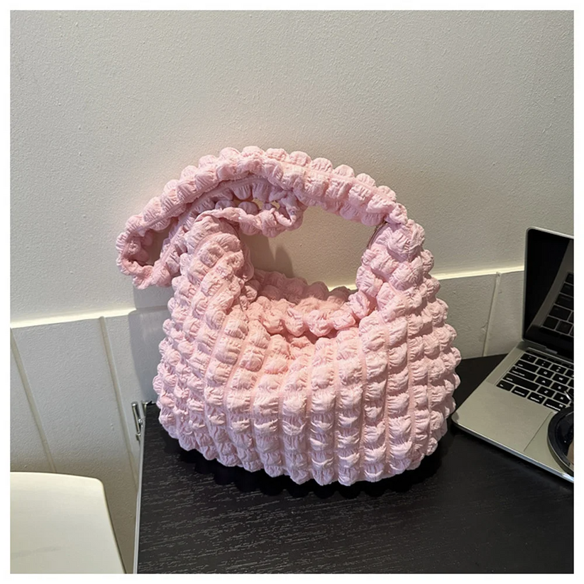 Waffle Texture Shoulder Bag (5 Colours) – Ice Cream Cake
