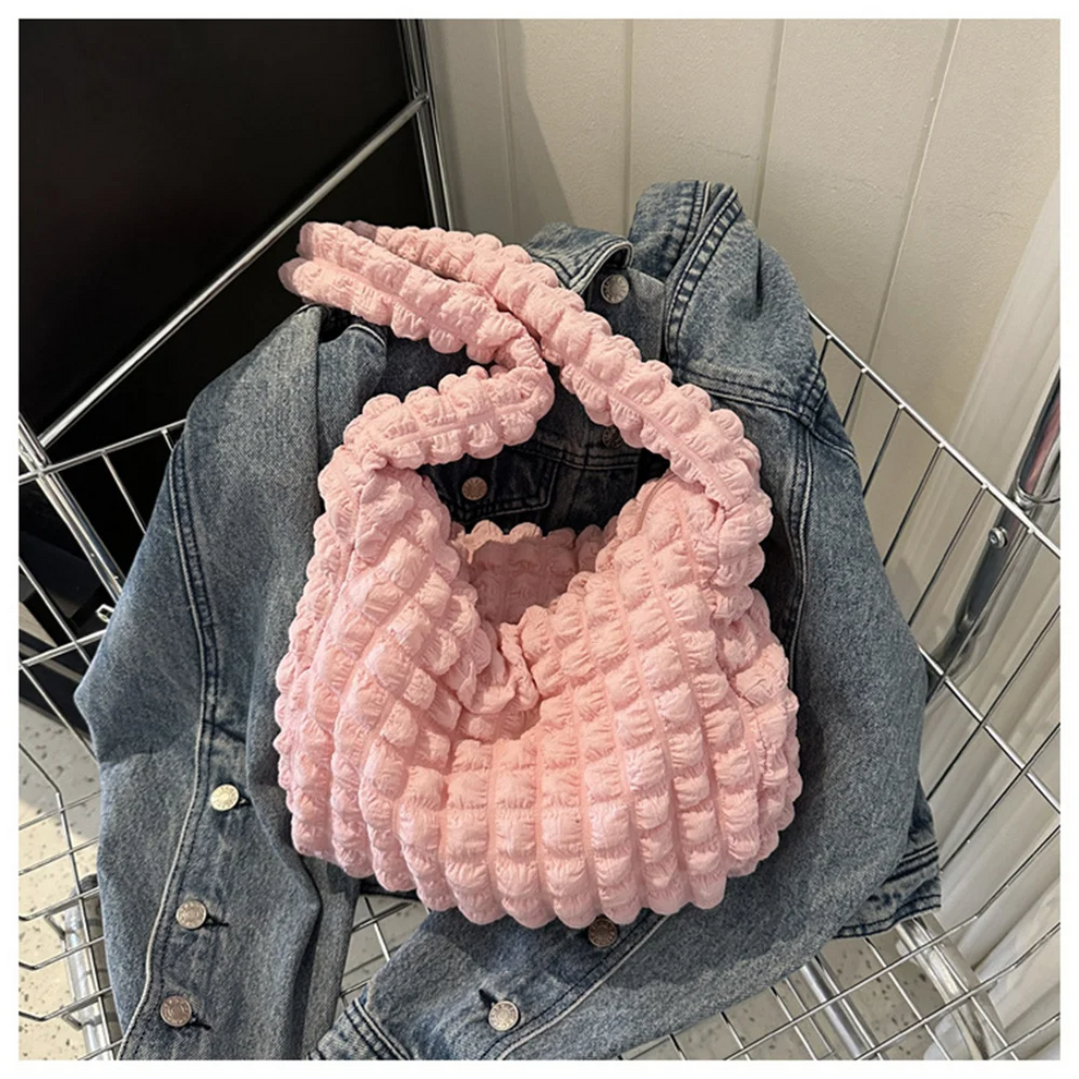 Waffle Texture Shoulder Bag (5 Colours) – Ice Cream Cake