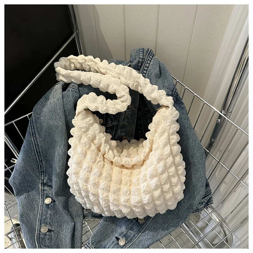 Waffle Texture Shoulder Bag (5 Colours) – Ice Cream Cake