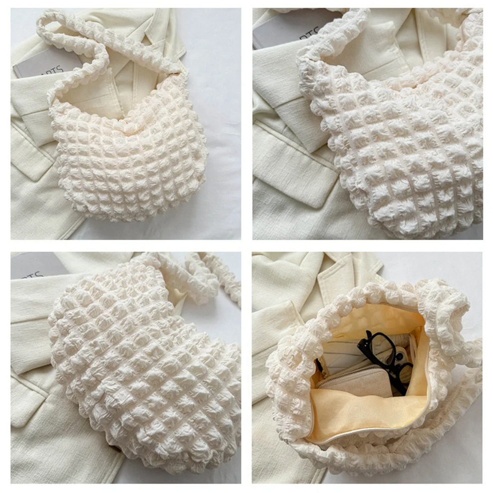 Waffle Texture Shoulder Bag (5 Colours) – Ice Cream Cake