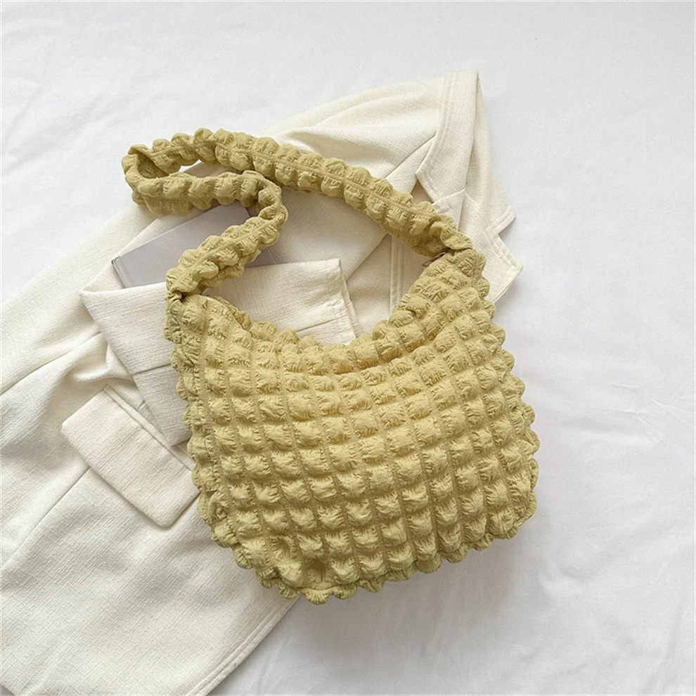 Waffle Texture Shoulder Bag (5 Colours) – Ice Cream Cake