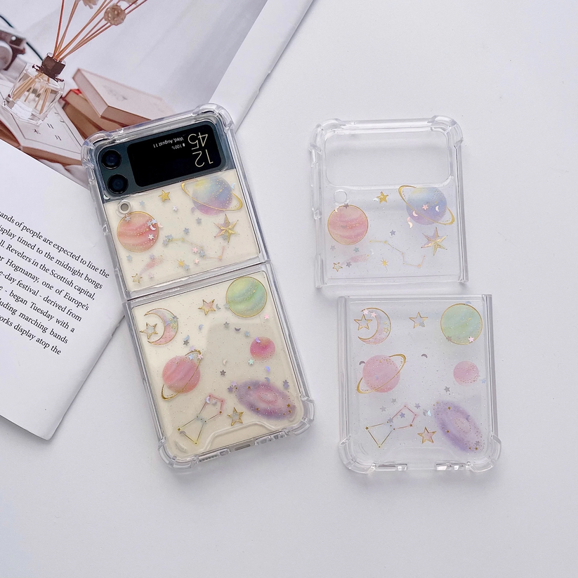Outer Space Sparkle Galaxy Z Flip Phone Case – Ice Cream Cake