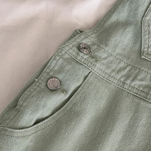 Mint Flower Embroidery Overalls – Ice Cream Cake