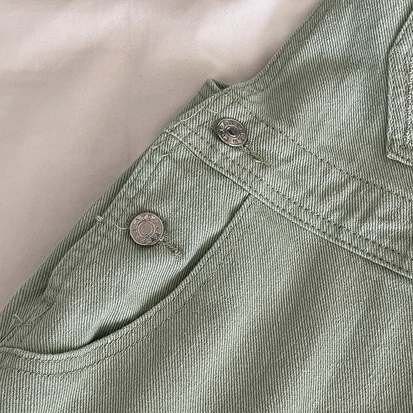 Mint Flower Embroidery Overalls – Ice Cream Cake