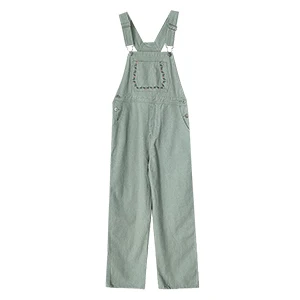 Mint Flower Embroidery Overalls – Ice Cream Cake
