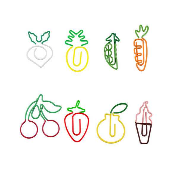 Fruit and Veg Paperclips (7 Designs) – Ice Cream Cake