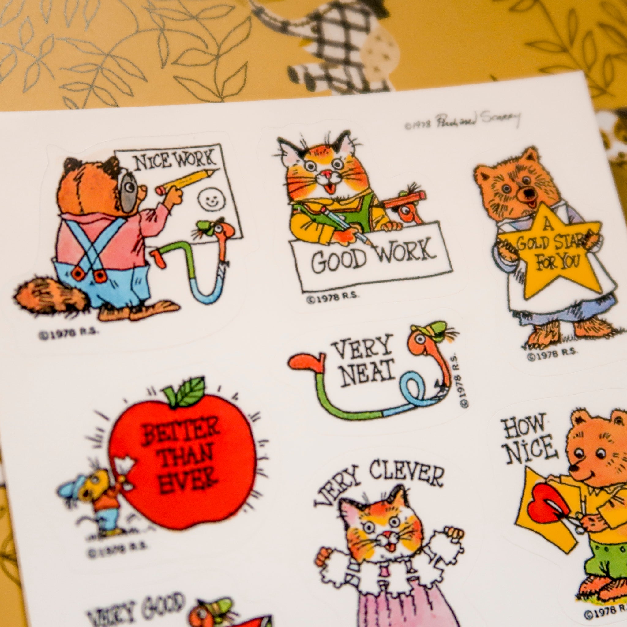 Richard Scarry Stickersheet // Richard Scarry Busytown Reward Stickers ...