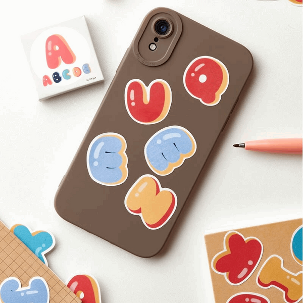 Alphabet Letter Sticker Set – Ice Cream Cake
