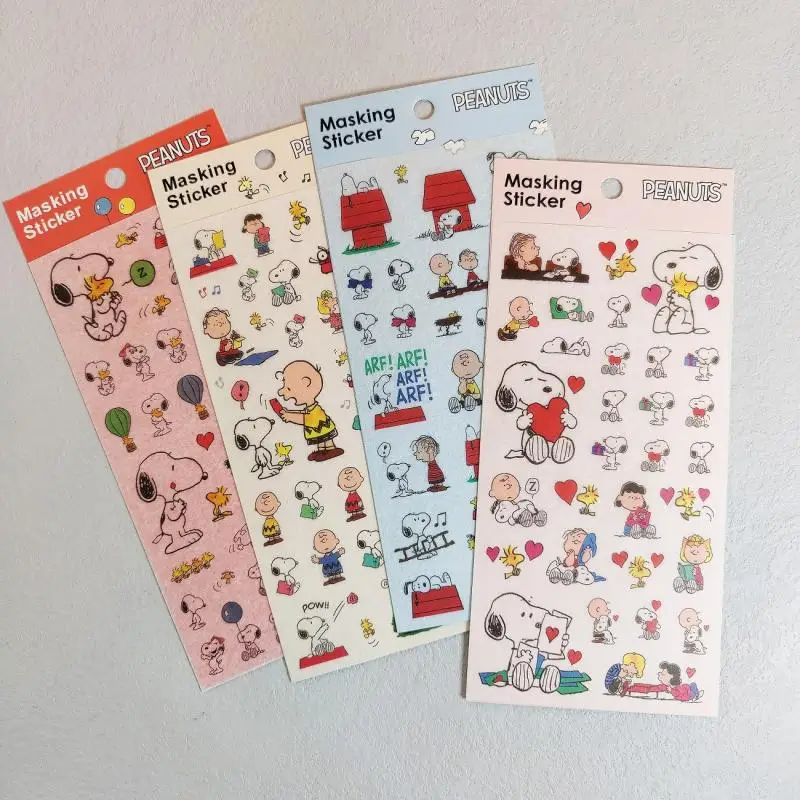 Snoopy and Friends Peanuts Sticker Sheet (4 Designs) – Ice Cream Cake