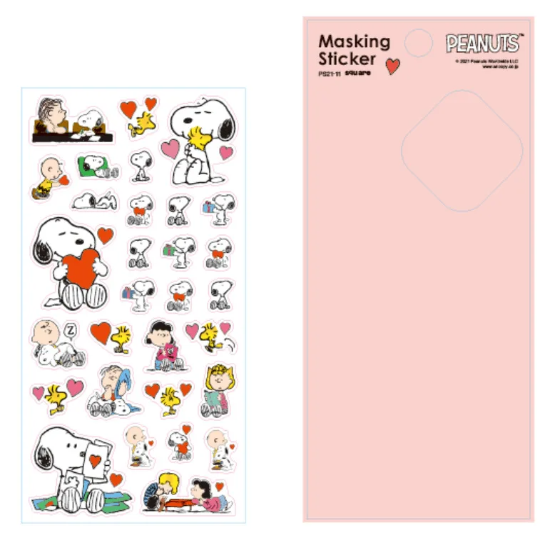 Snoopy and Friends Peanuts Sticker Sheet (4 Designs) – Ice Cream Cake