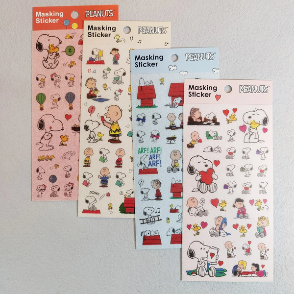 Snoopy and Friends Peanuts Sticker Sheet (4 Designs) – Ice Cream Cake