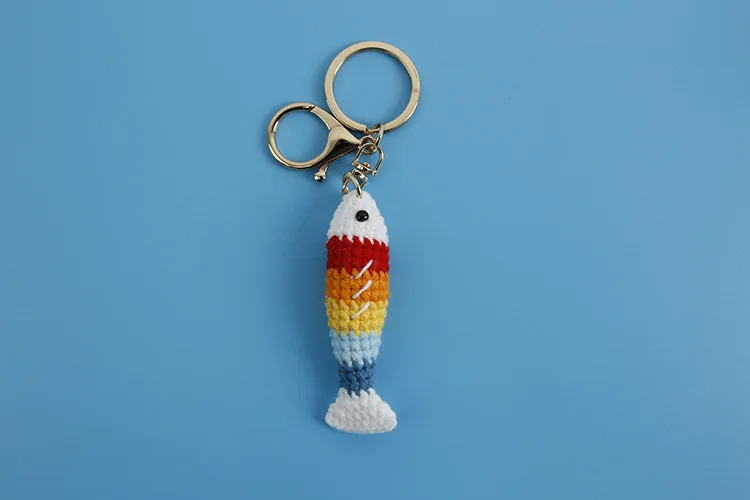 Sardine Crochet Keychain (8 Colours) – Ice Cream Cake
