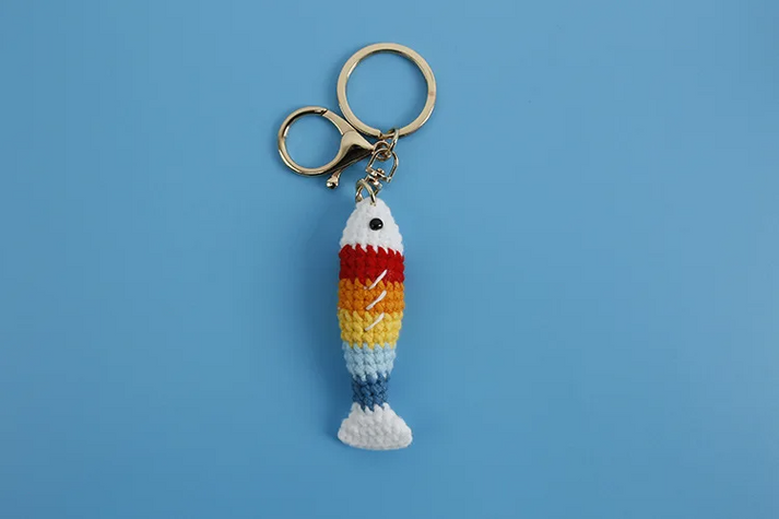 Sardine Crochet Keychain (8 Colours) – Ice Cream Cake
