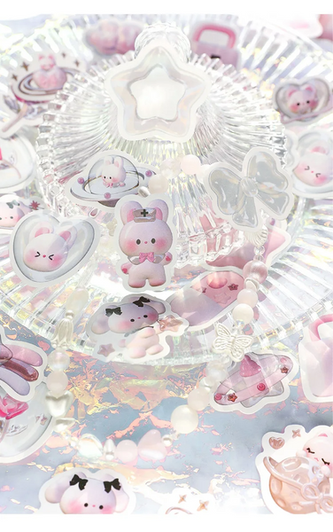 y2k Bunny Sticker Set (46 Stickers) – Ice Cream Cake