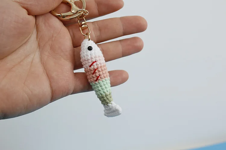 Sardine Crochet Keychain (8 Colours) – Ice Cream Cake