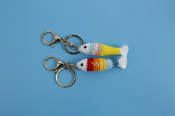 Sardine Crochet Keychain (8 Colours) – Ice Cream Cake
