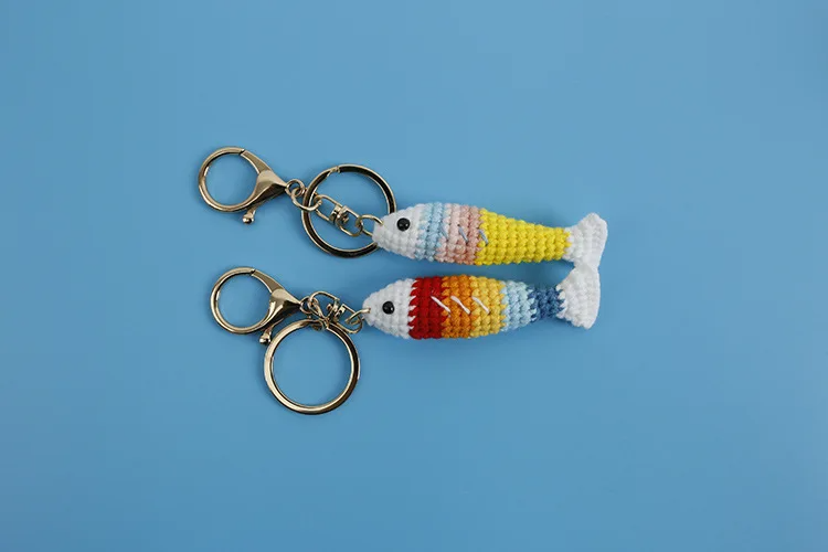 Sardine Crochet Keychain (8 Colours) – Ice Cream Cake
