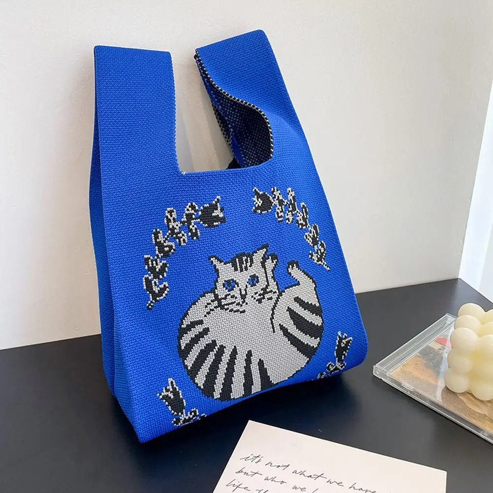 Roly Poly Cats Knitted Mini Tote (4 Colours) – Ice Cream Cake