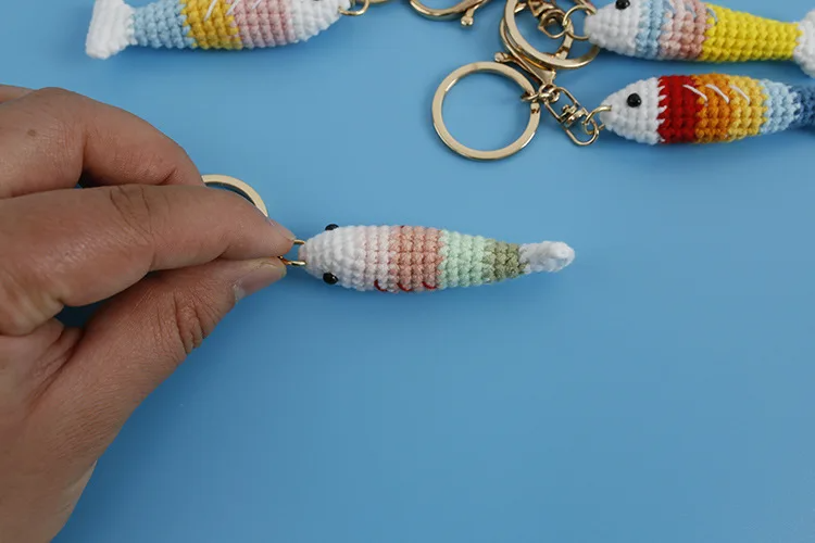 Sardine Crochet Keychain (8 Colours) – Ice Cream Cake