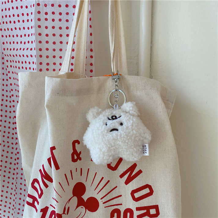 Grumpy Teddy Character Plush Keychain (3 Colours, 2 Designs) – Ice ...