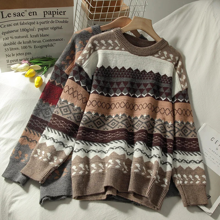 Multi Pattern Sweater (3 Colours) – Ice Cream Cake