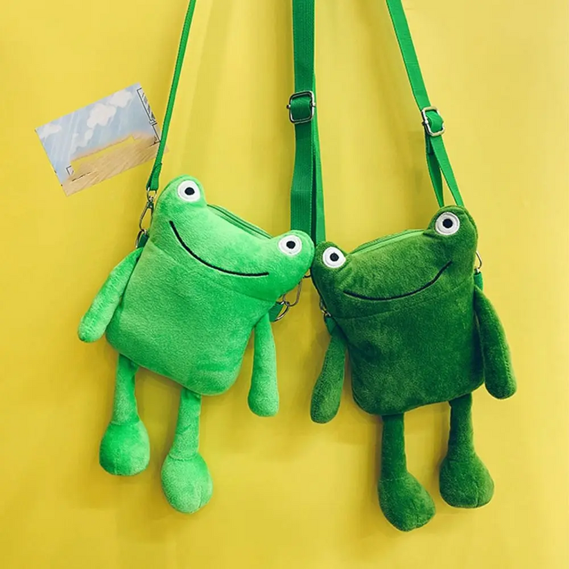 Plush Frog Zipper Purse (2 Colours) – Ice Cream Cake