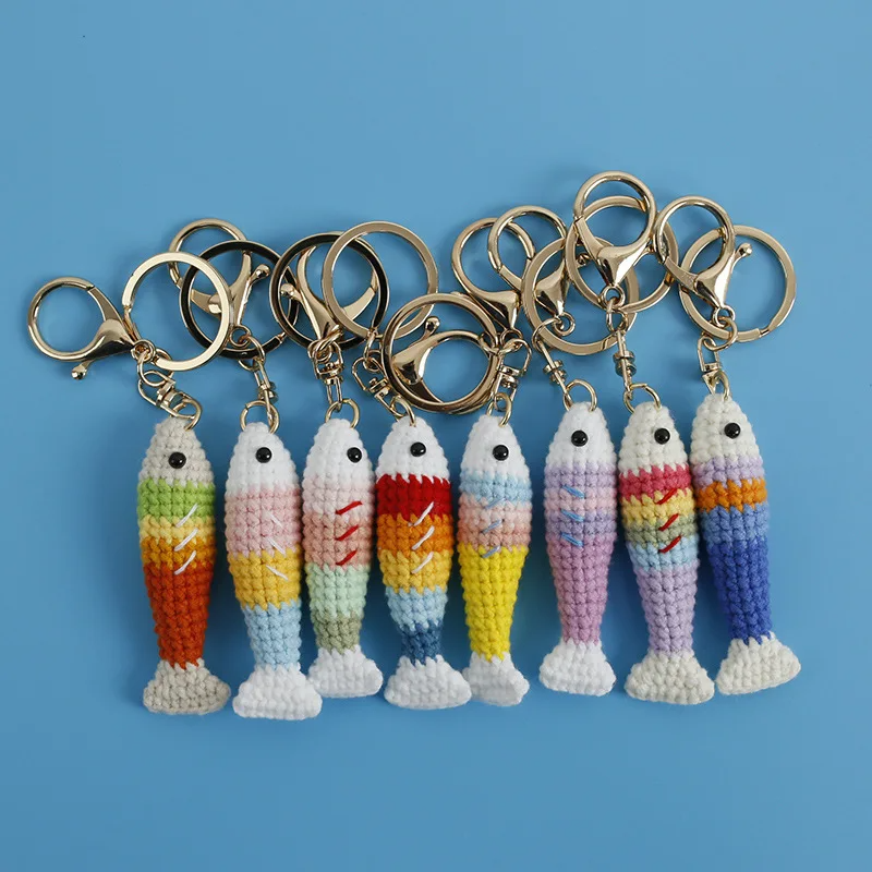 Sardine Crochet Keychain (8 Colours) – Ice Cream Cake