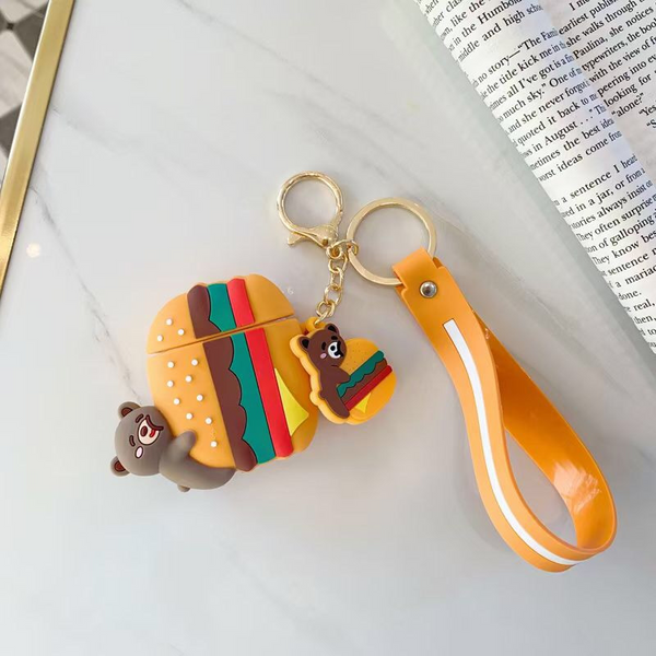 Hamburger Bear Airpod Case Cover – Ice Cream Cake
