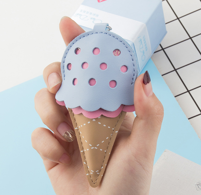 Puffy Ice Cream Keychain (4 Colours) – Ice Cream Cake