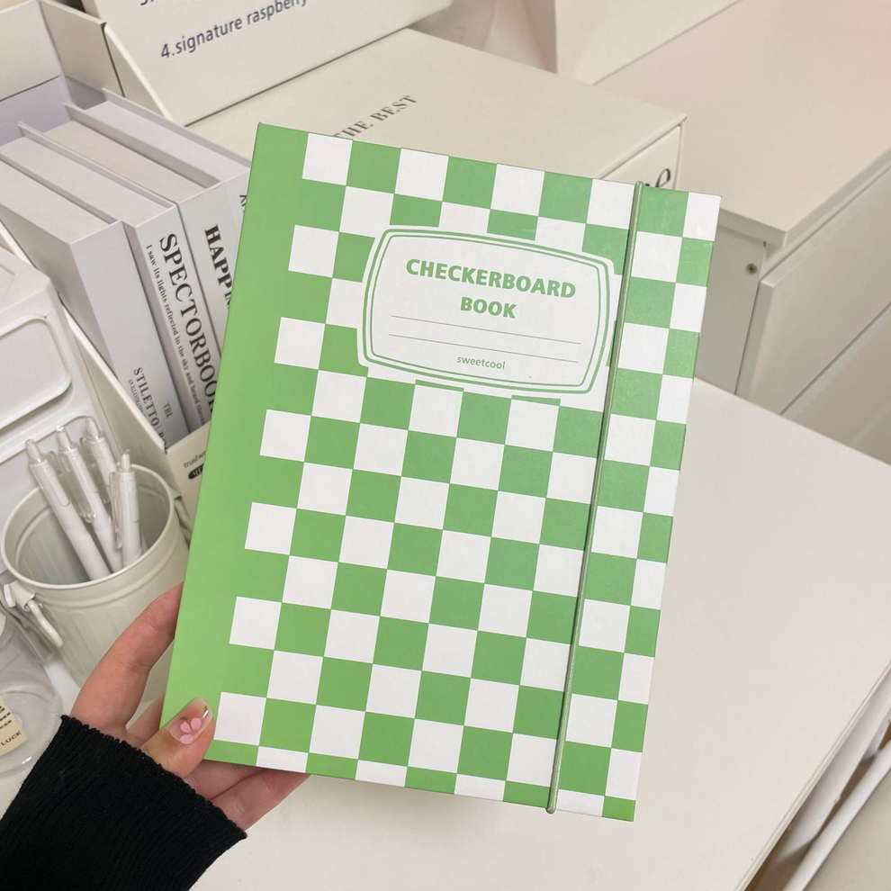 Checkerboard Notebook Photo Card Ring Binder (5 Colours) – Ice Cream Cake