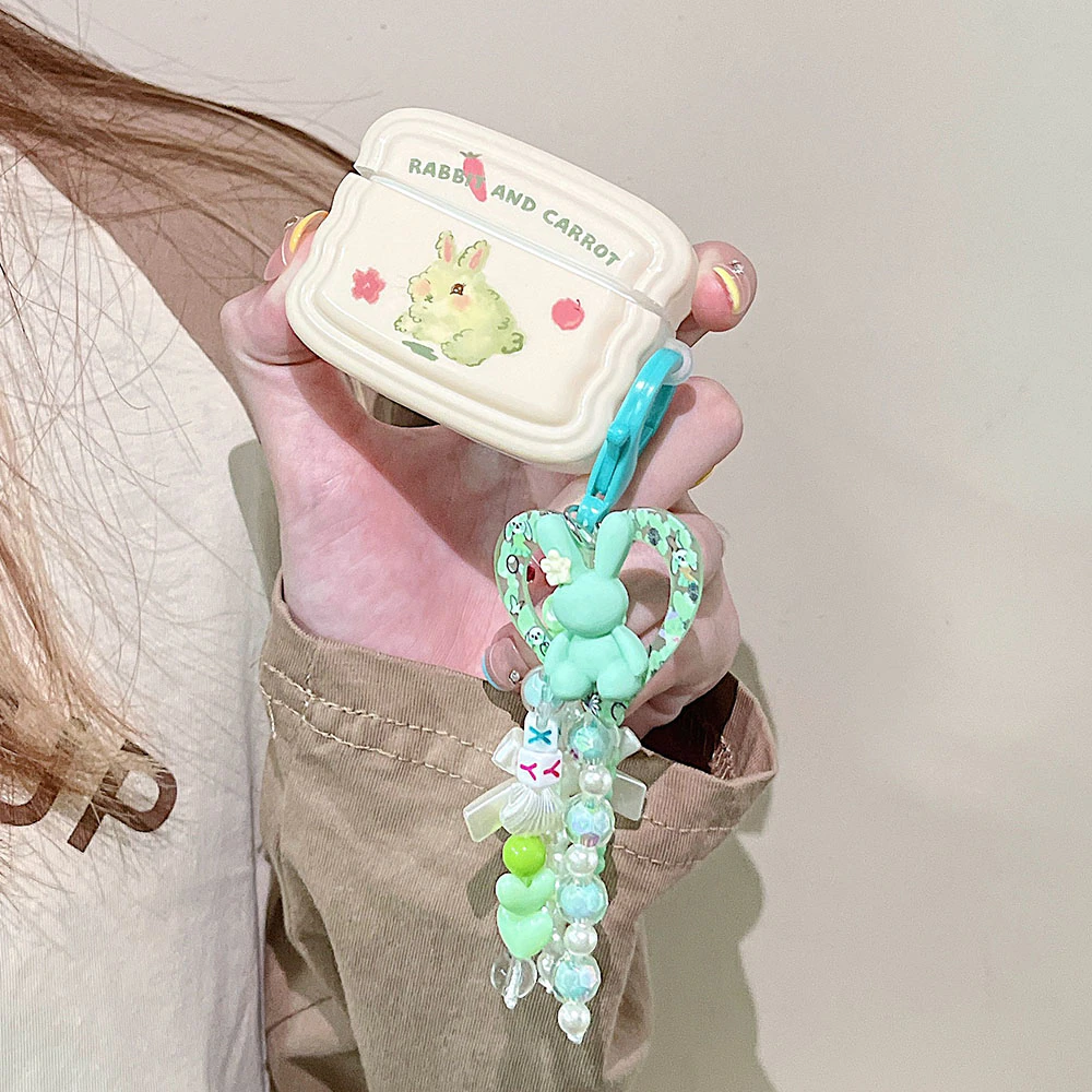 Rabbit and Carrot AirPods Charger Case Cover – Ice Cream Cake