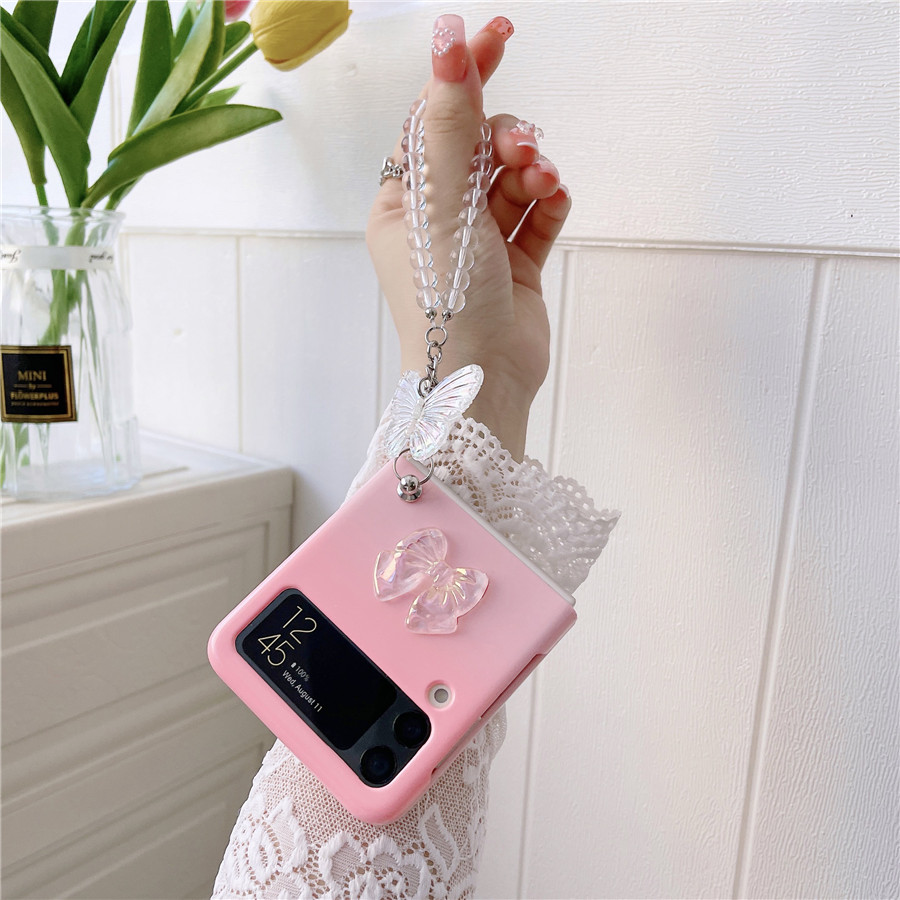 Bow and Butterfly Galaxy Z Flip Phone Case (6 Colours) – Ice Cream Cake