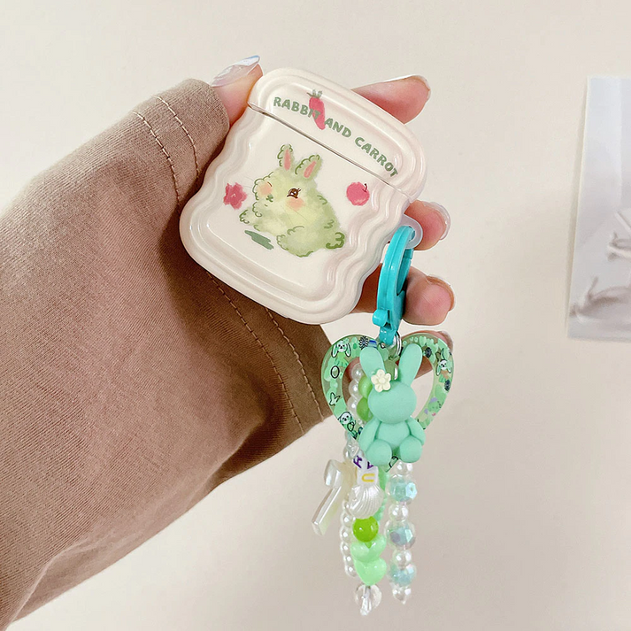 Rabbit and Carrot AirPods Charger Case Cover – Ice Cream Cake
