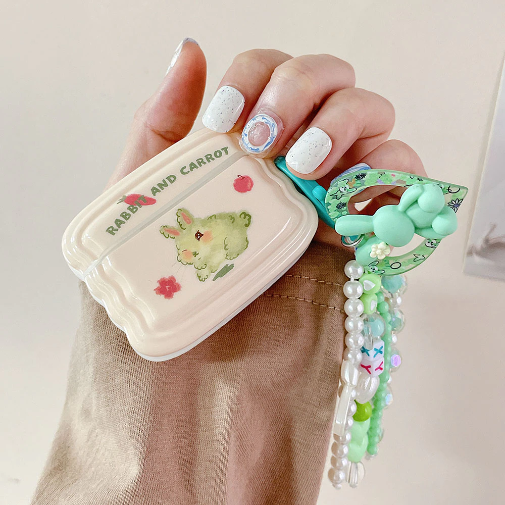 Rabbit and Carrot AirPods Charger Case Cover – Ice Cream Cake