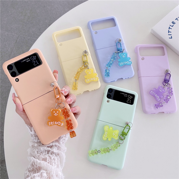 Pastel Gummi Bear Galaxy Z Flip Phone Case (6 Colours) – Ice Cream Cake